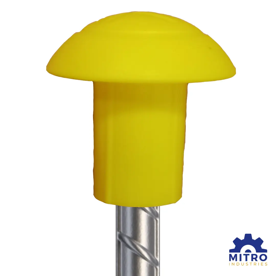 PVC Rebar Safety Cap Mitro Industries PVC Rebar Safety Cap Mitro Industries
